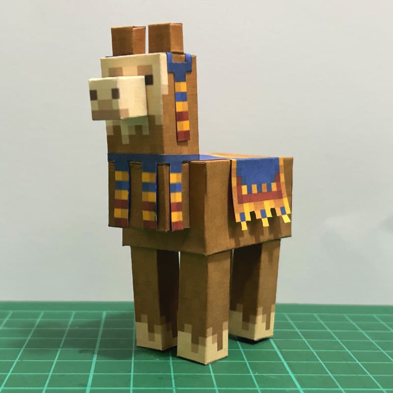Plantilla Papercraft de Llama de Minecraft - Papercraft.tv