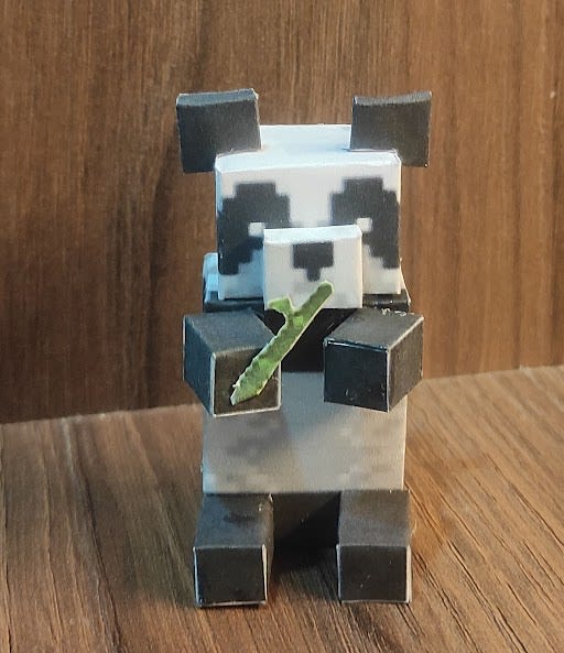 Plantilla Papercraft de Panda de Minecraft - Papercraft.tv